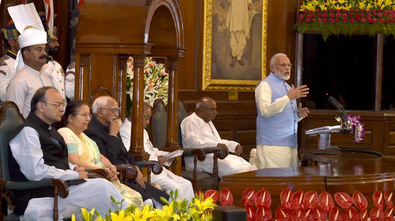 India enters GST regime; Prez Pranab Mukherjee, PM Modi launch India ...